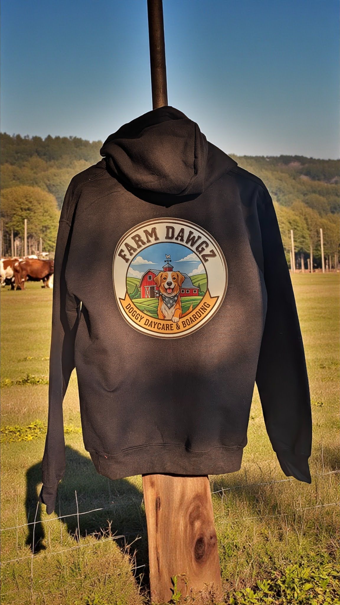 Farm Dawgz Hoodie - Custom CNC and Laser Engraving | Bushel and a Peck ...